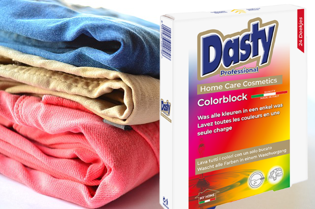 Dasty Colorblock Doekjes: Levendige Was Zonder Kleuroverloop